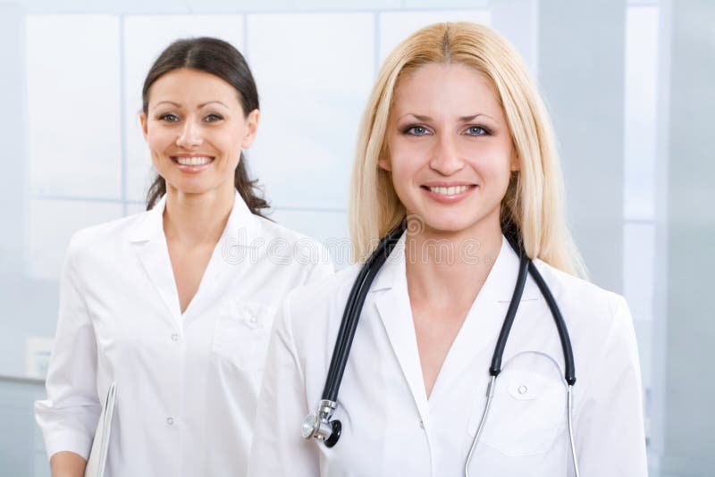 Two physicians stock image. Image of smiling, nurse, lifestyle - 8781607