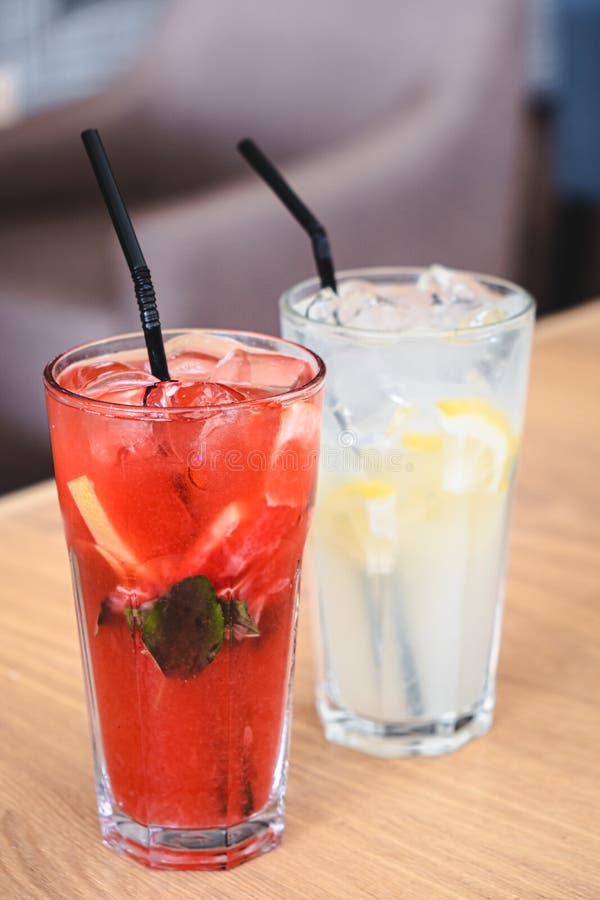 Two summer refreshments stock photo. Image of cocktail - 187764602