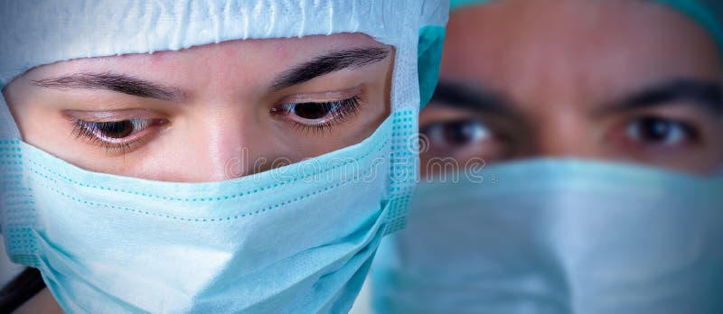 Two Surgeons stock image. Image of concentrate, health - 24179135