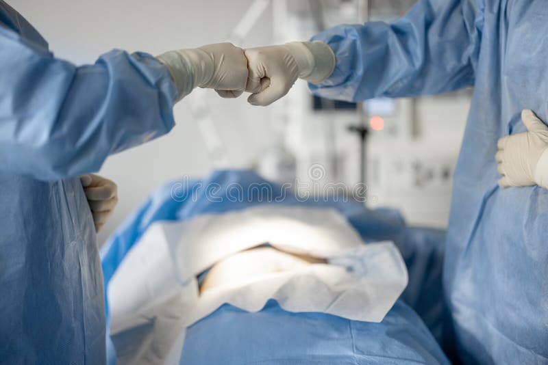 Two Surgeons Each Other Befor an Operation Stock Photo - Image of ...