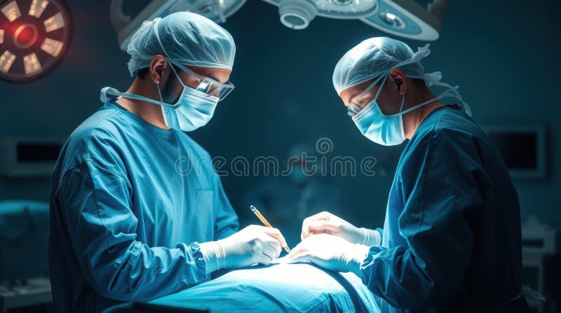 Two Surgeons Operating on a Patient Stock Photo - Image of person ...