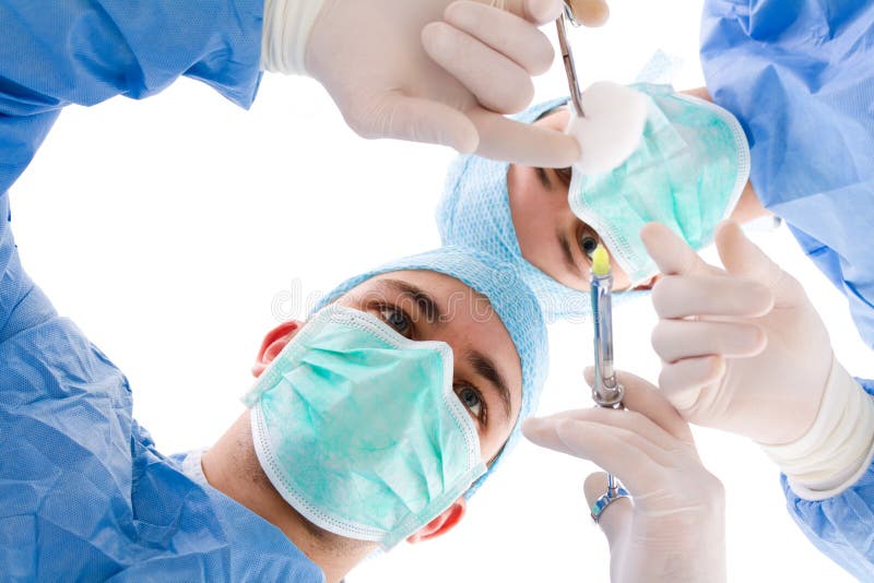 Two Surgeons during Operation Stock Image - Image of light, people ...