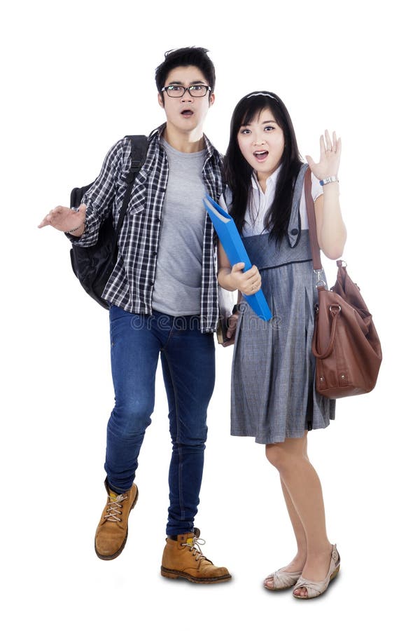 Surprised students stock photo. Image of ideas, caucasian - 7235728