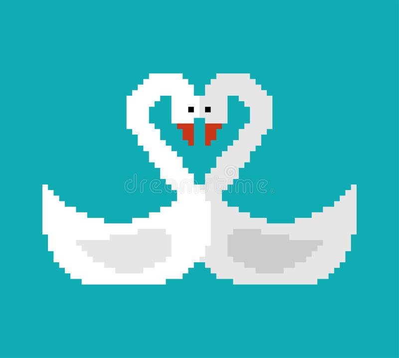 Pixel Art Swans Stock Illustrations – 3 Pixel Art Swans Stock ...