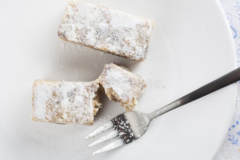 Two Sweet Cakes stock image. Image of slice, plate, breakfast - 28732525