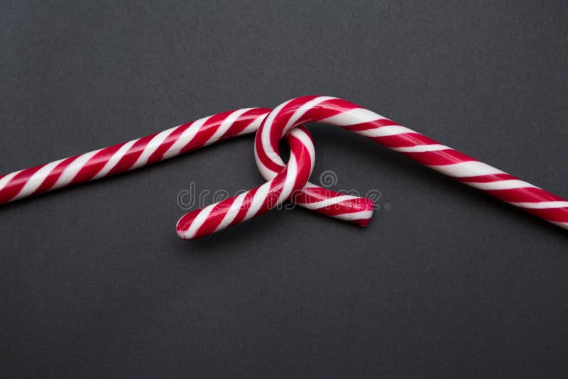 Two Sweet Candy Canes stock photo. Image of food, dark - 82489488