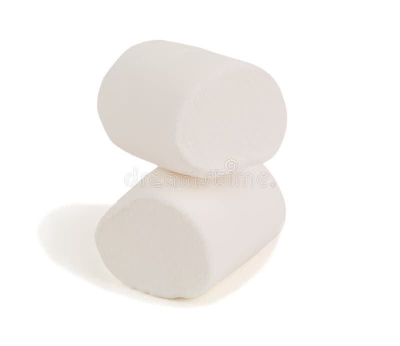 Two sweet marshmallow stock photo. Image of white, snack - 65370228