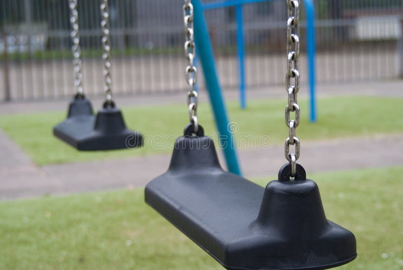 Two swings stock image. Image of park, yard, seat, empty - 21574539