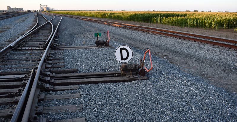 Two Switches Back To Back for Railway Stock Photo - Image of line ...