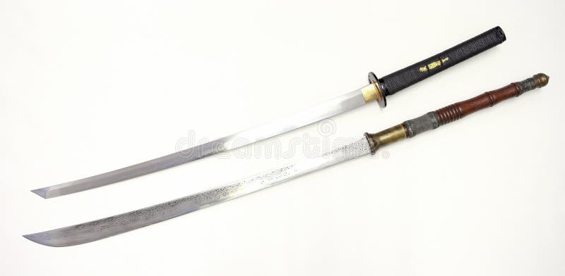 Two swords closeup stock photo. Image of sidearms, guard - 77221344