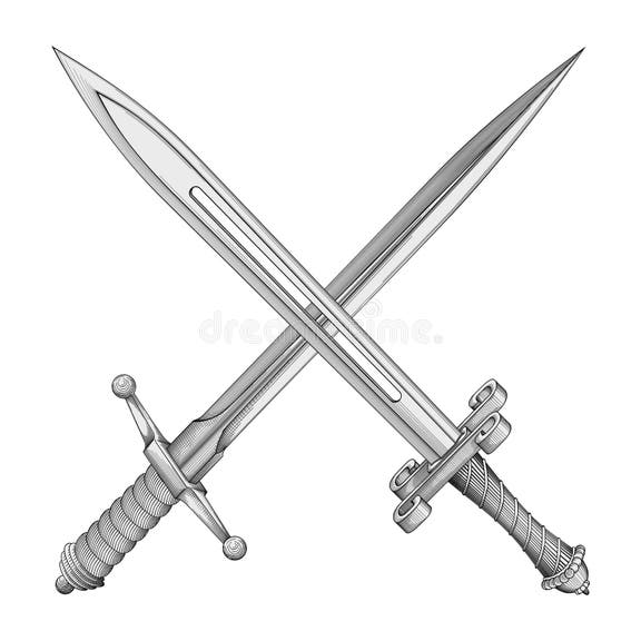 Two Swords Vector Stock Illustrations – 1,100 Two Swords Vector Stock ...