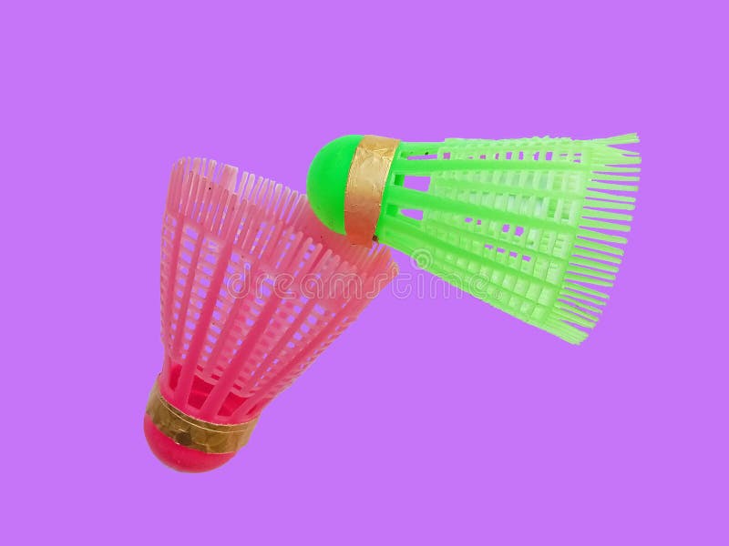 Two Synthetic Shuttle Isolated on Purple Stock Image - Image of purple ...