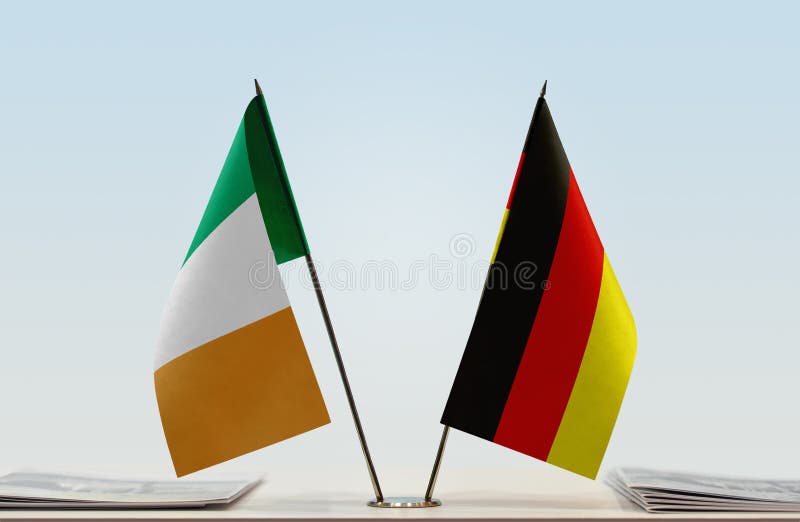 Flags of Ireland and Germany Stock Illustration - Illustration of ...