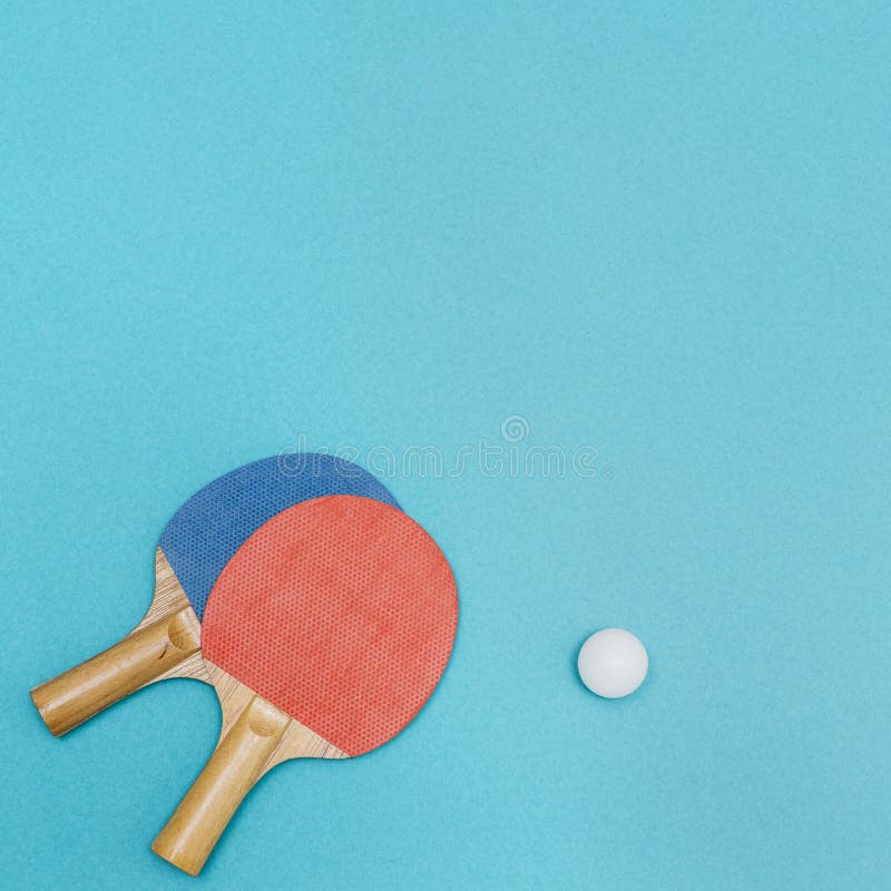 Two Table Tennis Rackets with Ball. High Quality Photo Stock Photo ...
