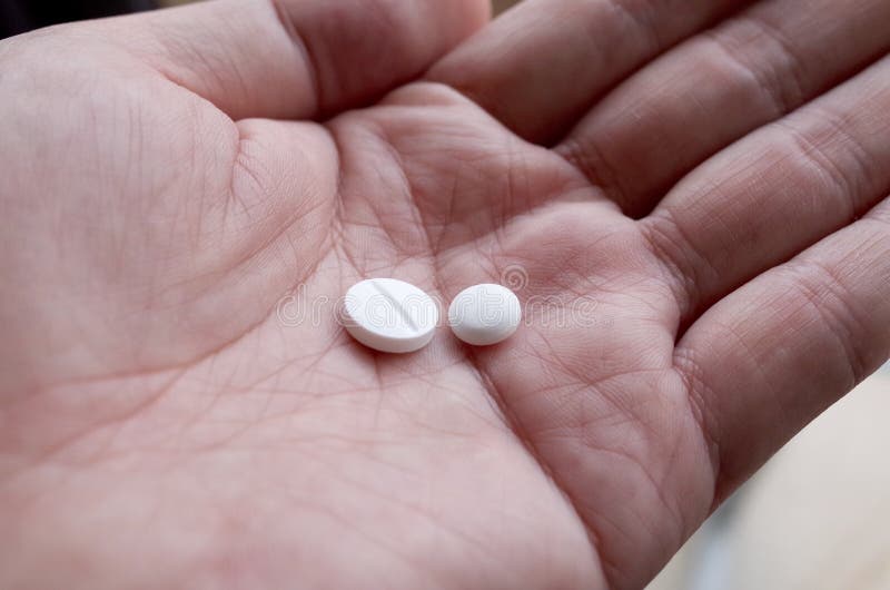 Two medicine tablets stock photo. Image of healthcare - 18539606