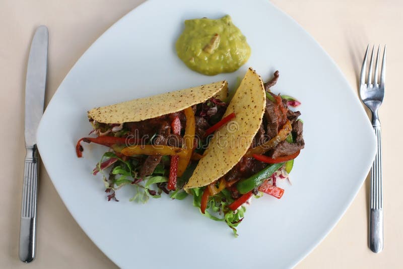 Two Tacos Ready to Eat stock photo. Image of american - 4568006