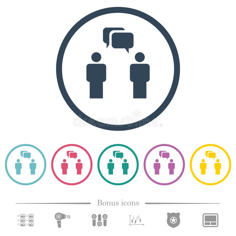 Two Round Chat Bubbles Vector Stock Illustrations – 203 Two Round Chat ...