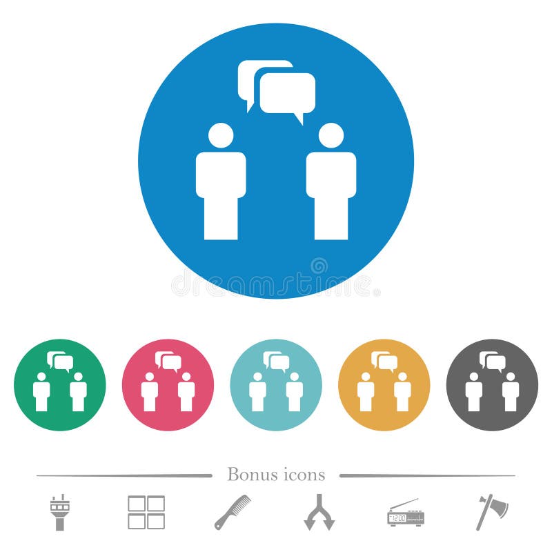 Two Round Chat Bubbles Vector Stock Illustrations – 203 Two Round Chat ...