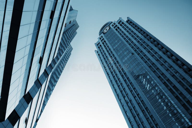 Two Tall buildings stock photo. Image of corporate, office - 16916216