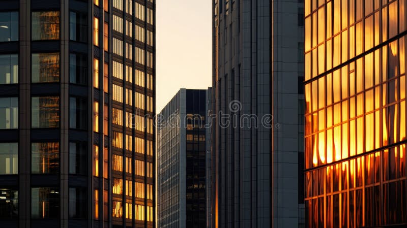 Two Tall Buildings Standing Together Cityscape Stock Photos - Free ...