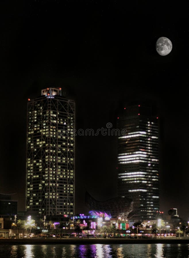 Two tall buildings. stock photo. Image of buildings - 138730970