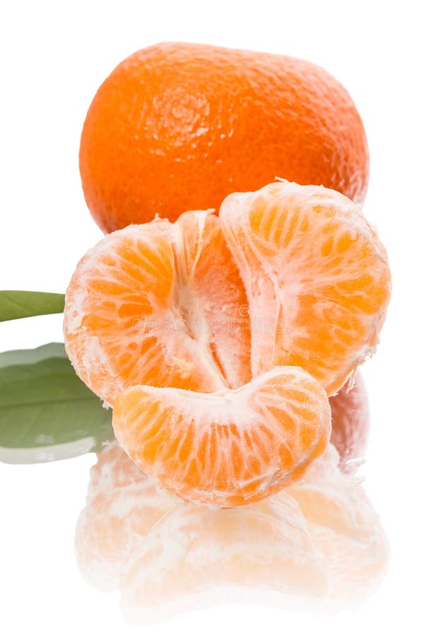 Two tangerine on white stock image. Image of healthy - 28271745