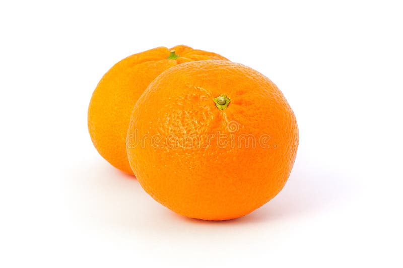 Two tangerines on white stock image. Image of vibrant - 13207251