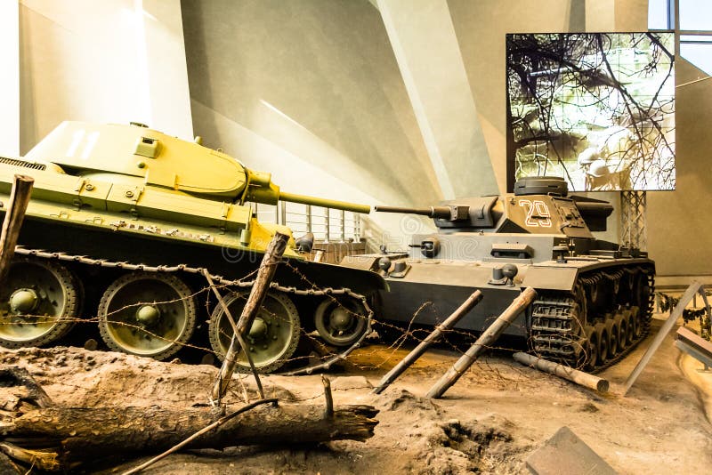 Two Tanks are Aimed at Each Other`s Arms Editorial Photography - Image ...