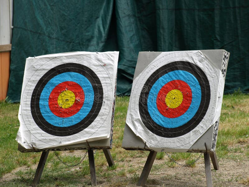Archery target stock image. Image of arrows, victory - 31417177
