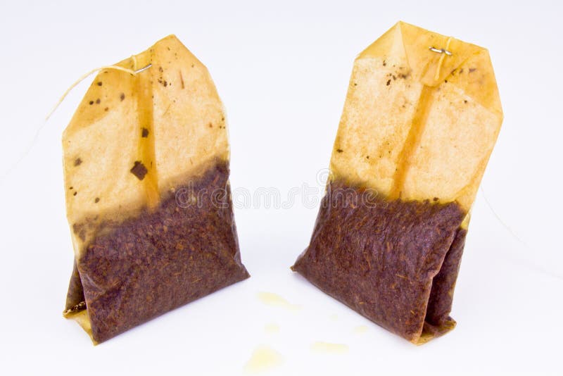 Two tea bags stock photo. Image of used, breakfast, black - 22471408
