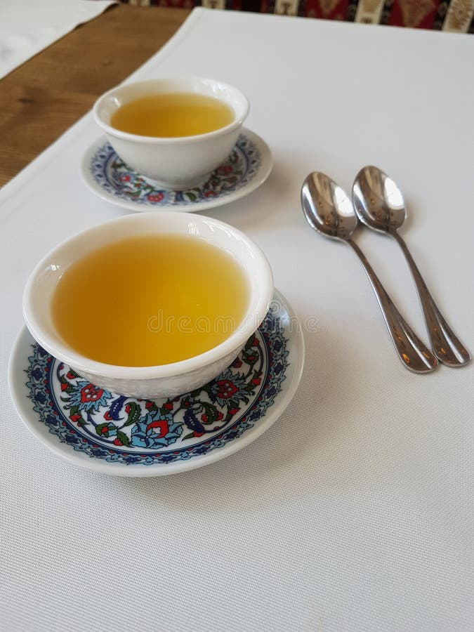 Two Tea Bowls in a Restaurant Stock Image - Image of breakfast, ceramic ...