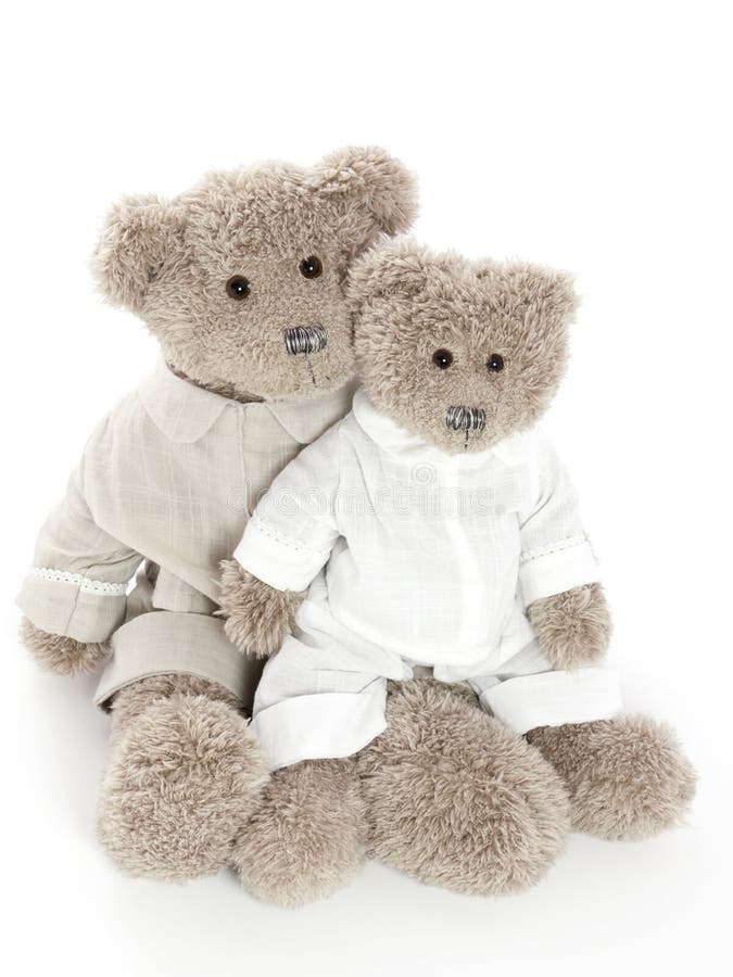 Two teddy bears stock photo. Image of sitting, friendship - 24300720