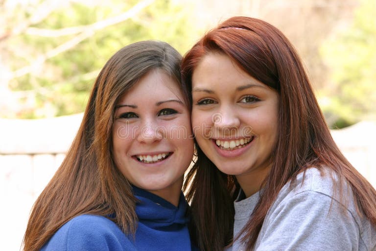 Two Teenagers stock photo. Image of people, outdoors, child - 2161406