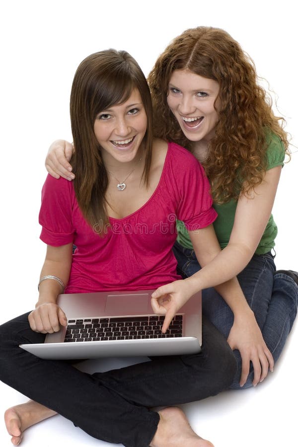 Fun and Joy with Computer and the Internet Stock Image - Image of ...
