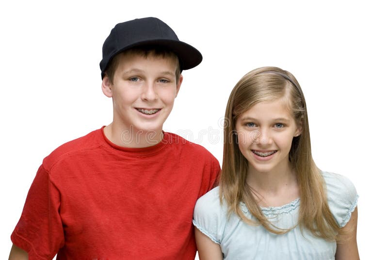 Two Teens stock photo. Image of teenager, sweet, blond - 6438048
