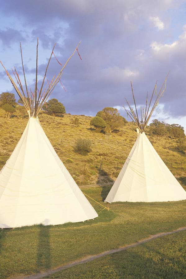 Two teepees in Aspen, CO stock image. Image of indigenous - 52262673