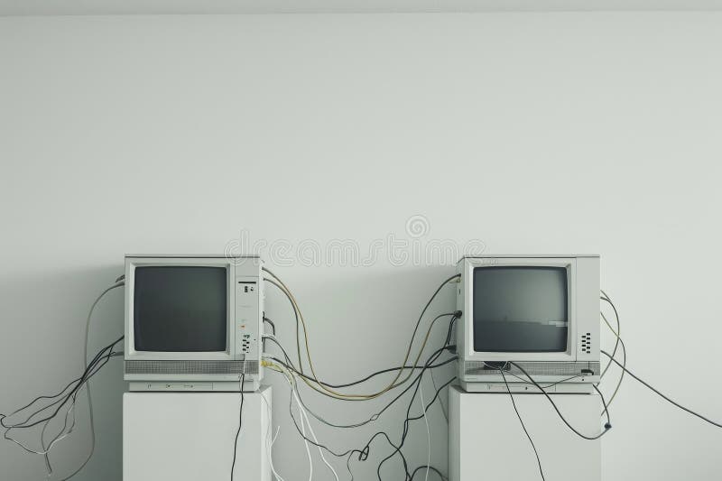 Two Televisions are Connected To Each Other in a Room, Creating a ...