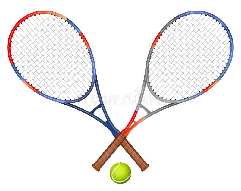 Cross Tennis Racket Stock Illustrations – 178 Cross Tennis Racket Stock ...