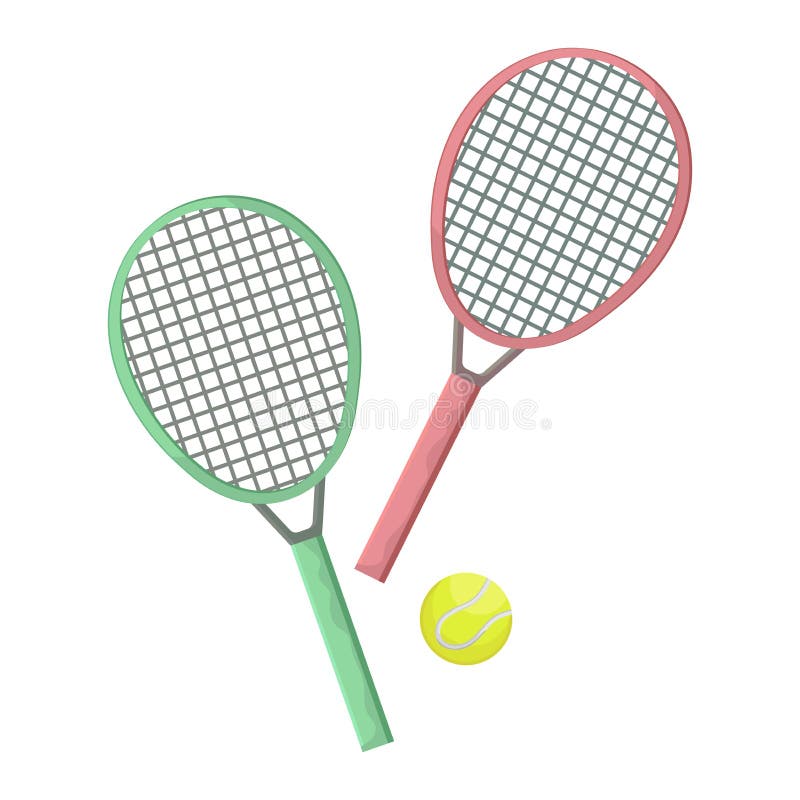 Cartoon Tennis Rackets Stock Illustrations – 479 Cartoon Tennis Rackets ...
