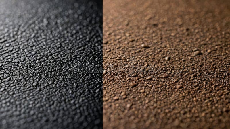 Two Textured Surfaces in Contrasting Colors, Highlighting Detail and ...