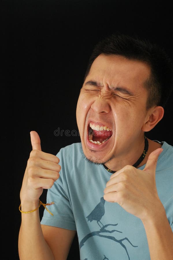 Chinese Man Laughing