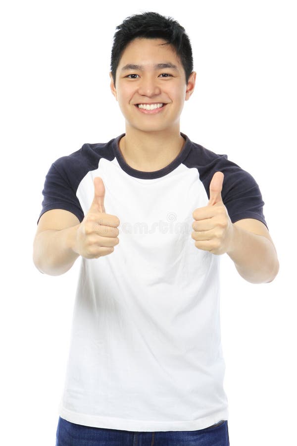 Two Thumbs Up! stock photo. Image of asian, teenage, cute - 31244196