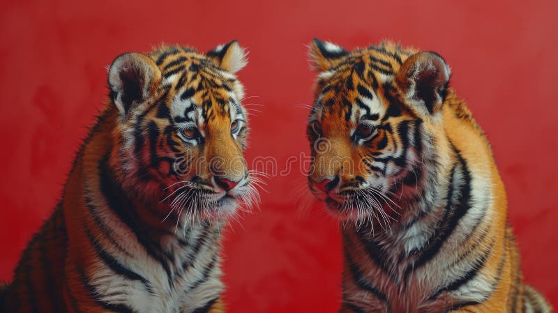 Two Tiger Cubs stock illustration. Illustration of brown - 342125346