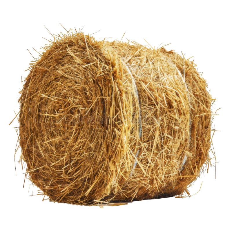 Two Tightly Bound Hay Bales Stock Photo - Illustration of straw ...