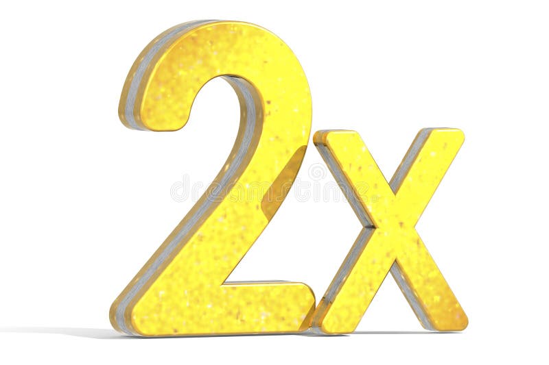 Two Times Word in Yellow Color Stock Illustration - Illustration of ...