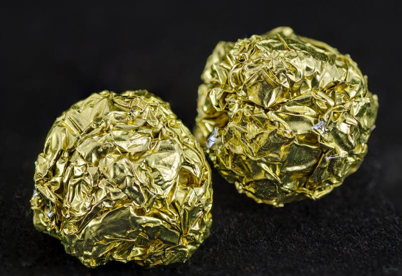 Two tinfoil balls stock image. Image of garbage, foil - 147932255