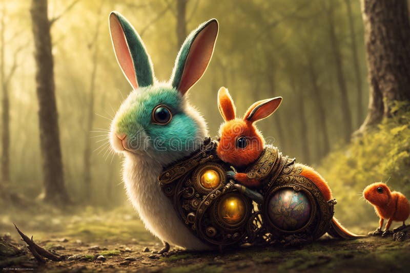 Two Tiny Cute Fluffy Creatures that Look Like Strange-looking Easter ...