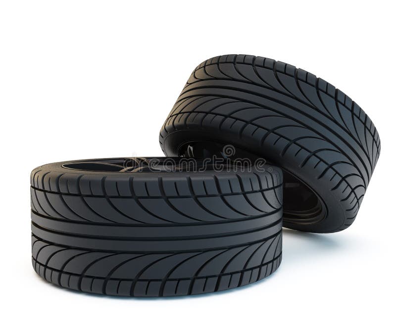 Two tires stock illustration. Illustration of black, food - 53713249