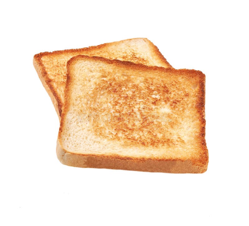 Toast Bread Isolated on White Background Stock Photo - Image of ...