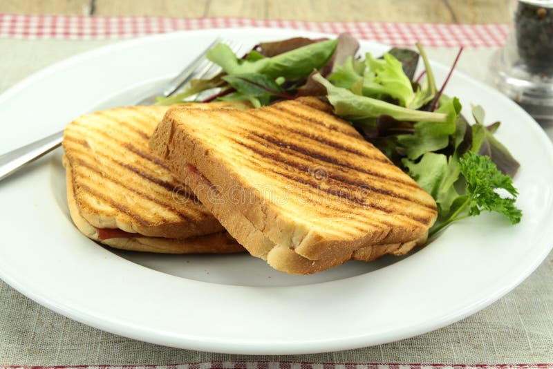 Two toasted sandwiches stock image. Image of sandwich - 170164983